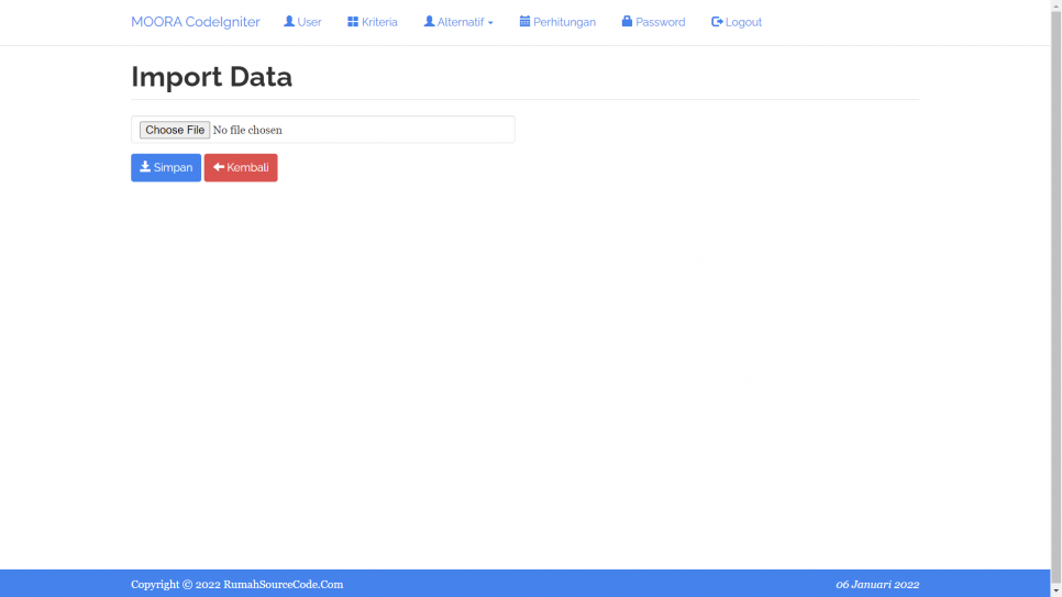 Source Code SPK Metode PROMETHEE CodeIgniter - TugasAkhir.Id