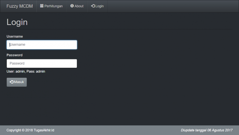 Source Code SPK Metode Fuzzy MCDM PHP - TugasAkhir.Id