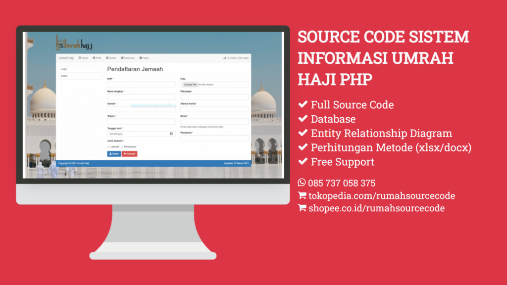 Source Code Sistem Informasi Umrah Haji PHP - TugasAkhir.Id