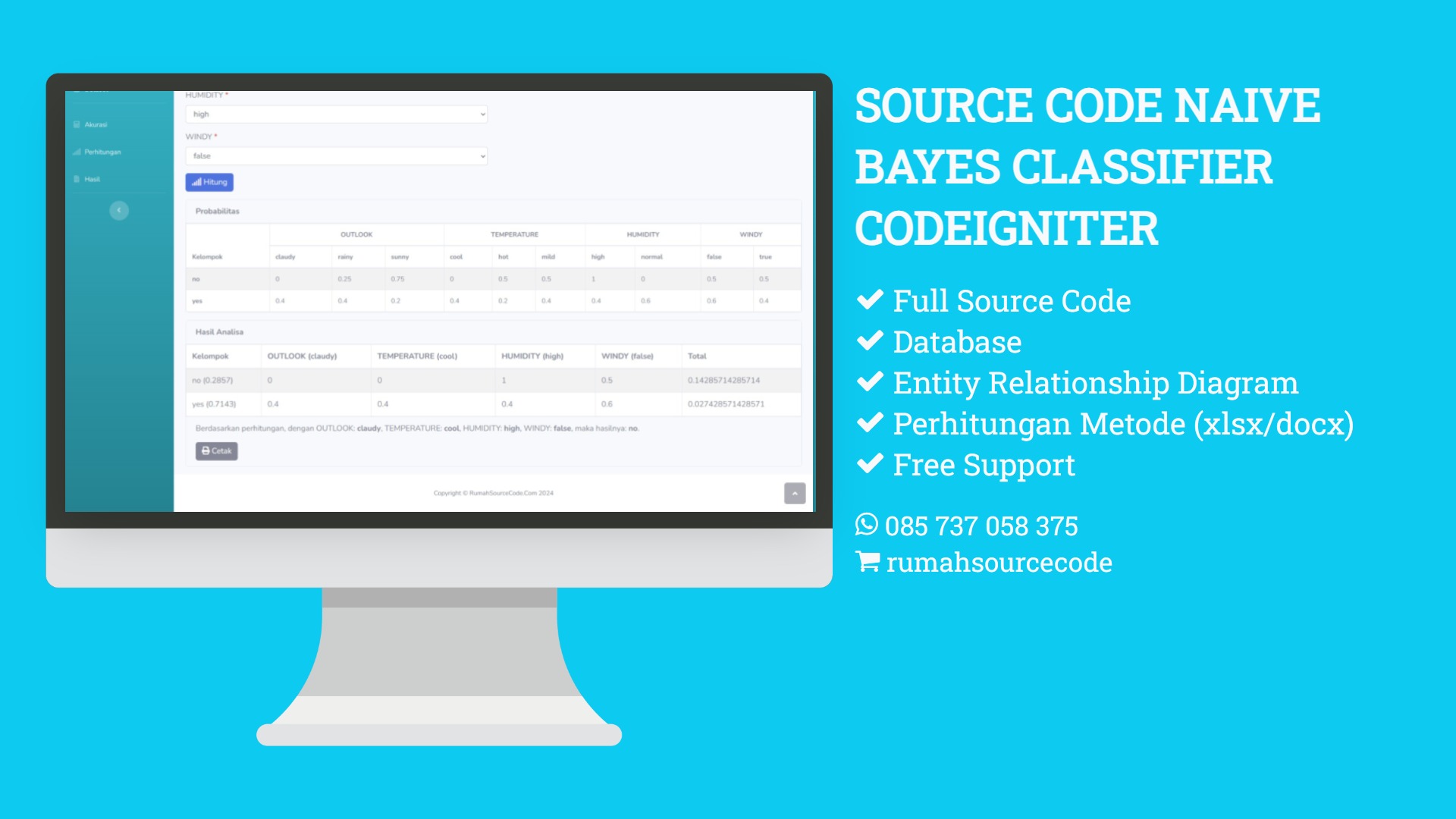 Source Code Naive Bayes Classifier Codeigniter - TugasAkhir.Id